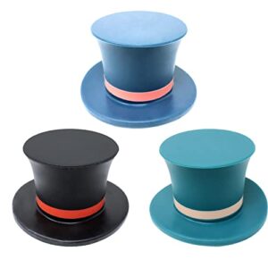 Honbay 3PCS Silicone Wine Bottle Stoppers Funny Silicone Magic Hat Wine Bottle Caps Decorative Wine Sealer Preserver Reusable Sealing Bottle Stopper