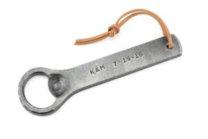 personalized hand forged bottle opener