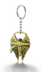 reindear star wars legendary starship millennium falcon metal bottle opener keychain