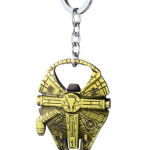 REINDEAR Star Wars Legendary Starship Millennium Falcon Metal Bottle Opener Keychain