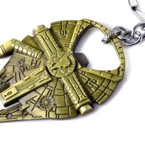 REINDEAR Star Wars Legendary Starship Millennium Falcon Metal Bottle Opener Keychain