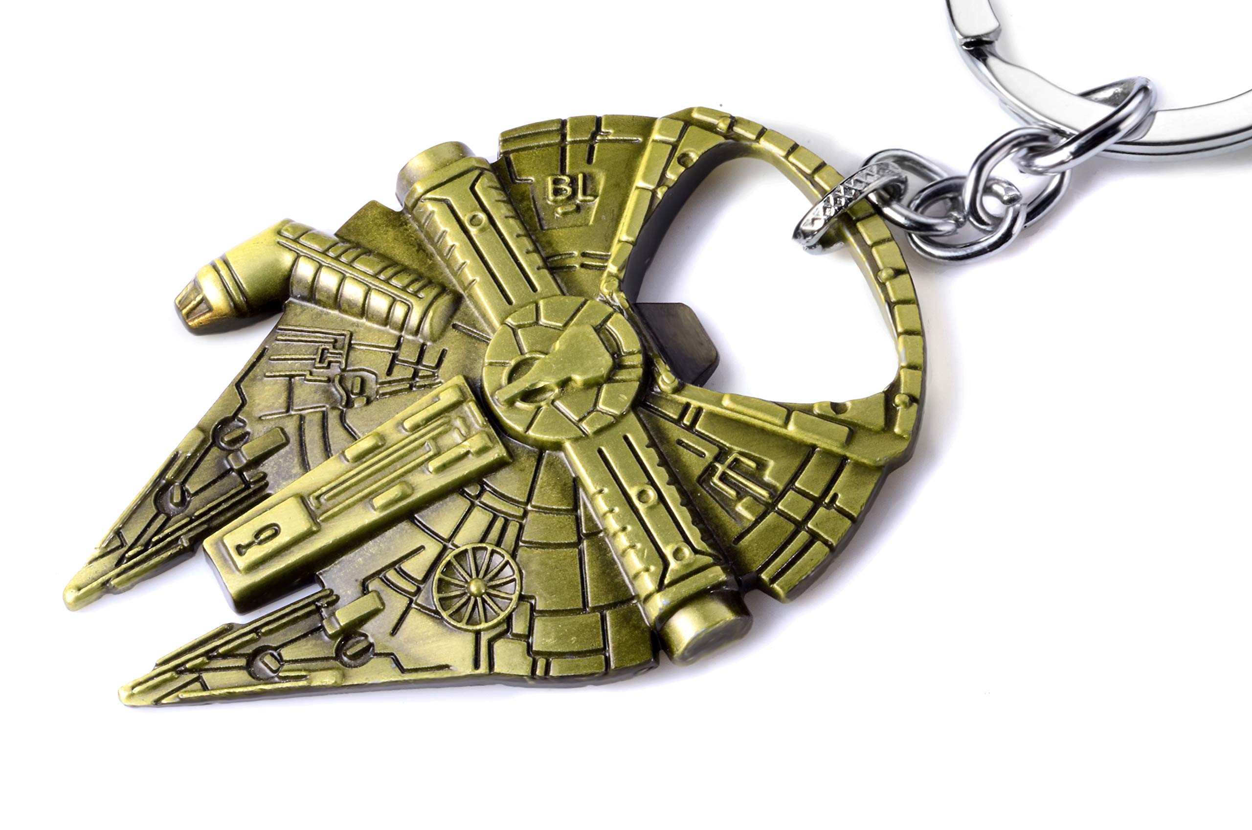 REINDEAR Star Wars Legendary Starship Millennium Falcon Metal Bottle Opener Keychain