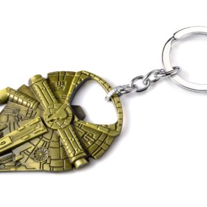 REINDEAR Star Wars Legendary Starship Millennium Falcon Metal Bottle Opener Keychain