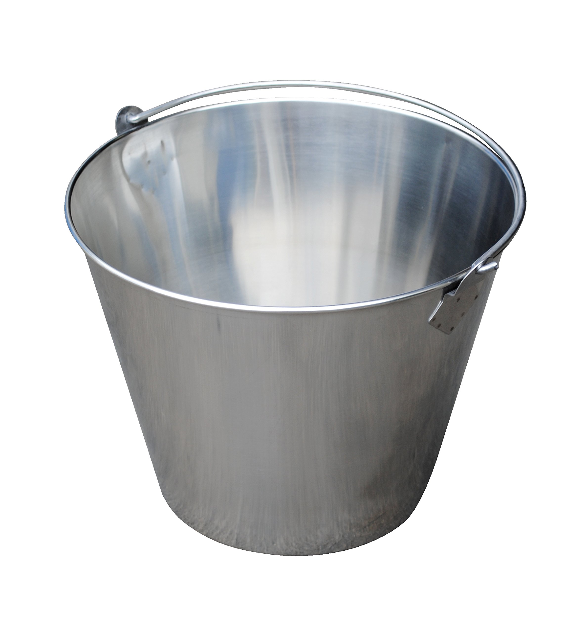 Vestil BKT-SS-325 Stainless Steel Bucket, 10" Depth, 3.25 gallon, 88 pound Capacity