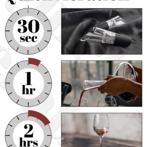 Wine Aerator, 6PCS Wine Pourer, Premium Wine Airarator, Wine Aerator Pourer Spout, Wine Aerorater and Wine Aireators Pourer for Wine Lovers