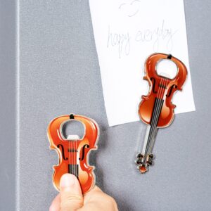 LanHong 1 Piece/Set Bottle Opener Beer Violin Shaped Bottle Opener Violin Gift Kitchen Gadgets for Drinkers Music Violin Lover