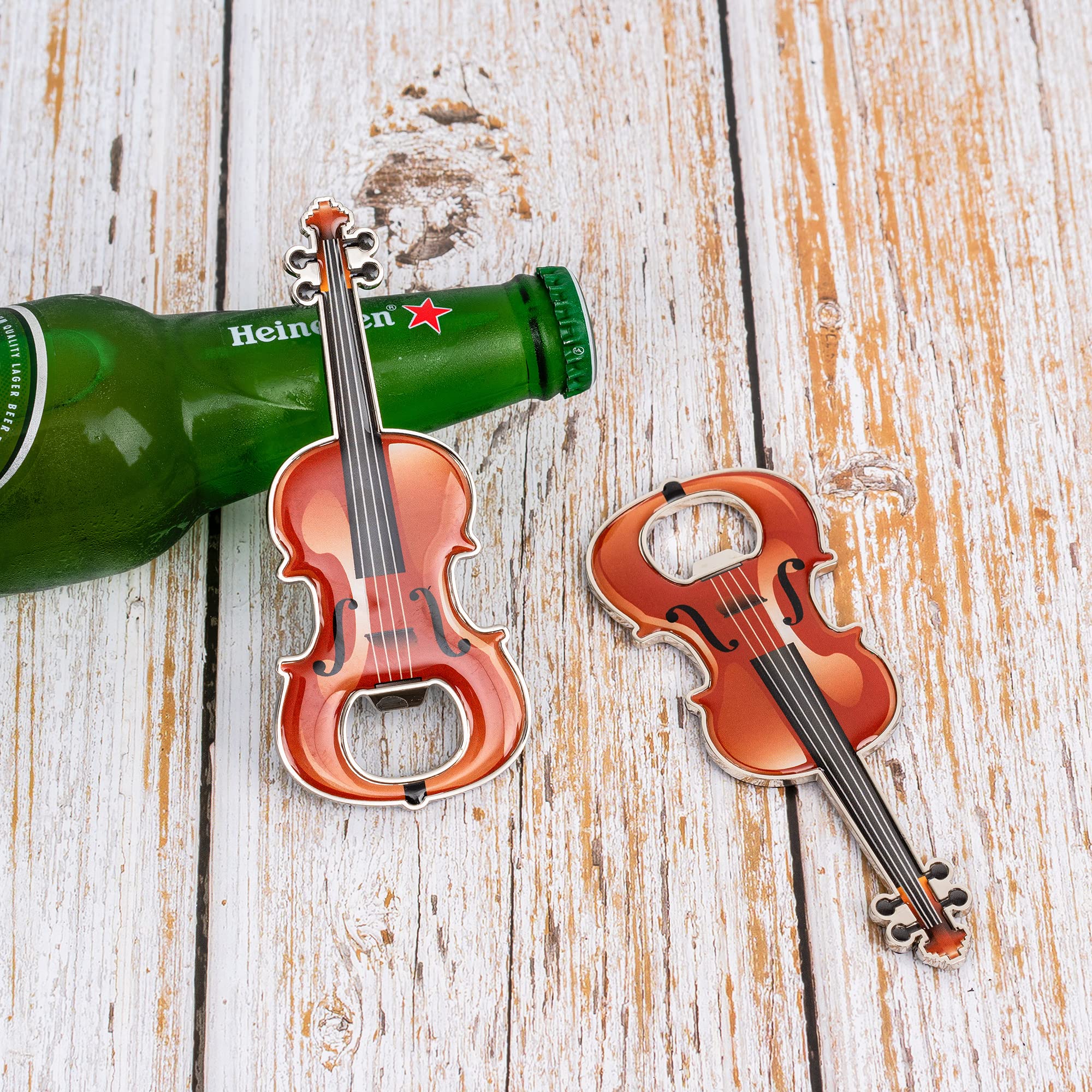 LanHong 1 Piece/Set Bottle Opener Beer Violin Shaped Bottle Opener Violin Gift Kitchen Gadgets for Drinkers Music Violin Lover