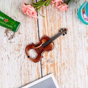 LanHong 1 Piece/Set Bottle Opener Beer Violin Shaped Bottle Opener Violin Gift Kitchen Gadgets for Drinkers Music Violin Lover