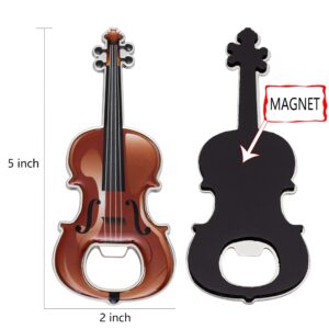 LanHong 1 Piece/Set Bottle Opener Beer Violin Shaped Bottle Opener Violin Gift Kitchen Gadgets for Drinkers Music Violin Lover