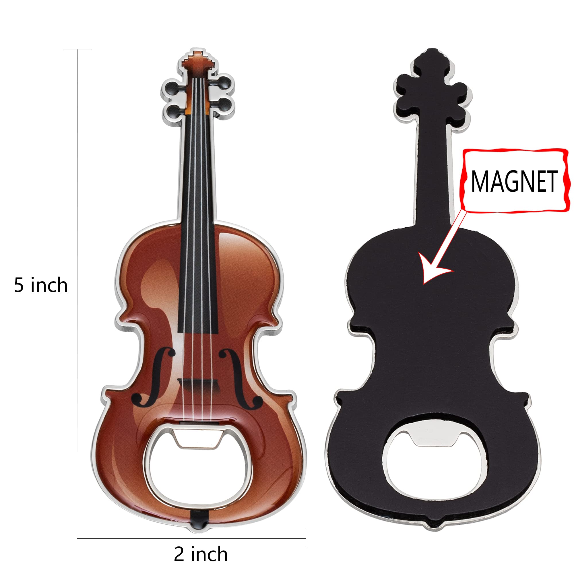 LanHong 1 Piece/Set Bottle Opener Beer Violin Shaped Bottle Opener Violin Gift Kitchen Gadgets for Drinkers Music Violin Lover