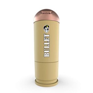 Battle Shakers Bullet Shaker Cup | Military Themed Shaker Bottle | Leak-Proof Protein Cup with Storage Compartment | Mix Protein Powders & More | Durable & Dishwasher Safe | 20 Oz