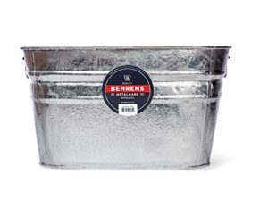 behrens 62 hot dipped galvanized steel tub, 15 gal, silver