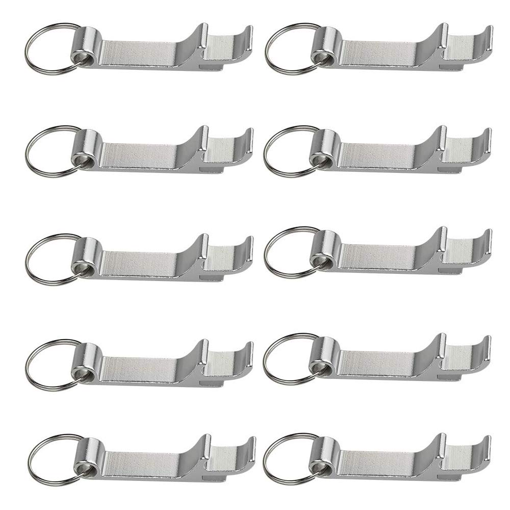 Anbers Keychain Bottle Opener, 10 Packs Mini Pocket Beer Opener