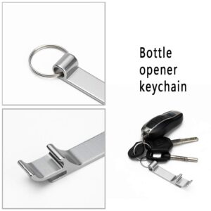 Anbers Keychain Bottle Opener, 10 Packs Mini Pocket Beer Opener