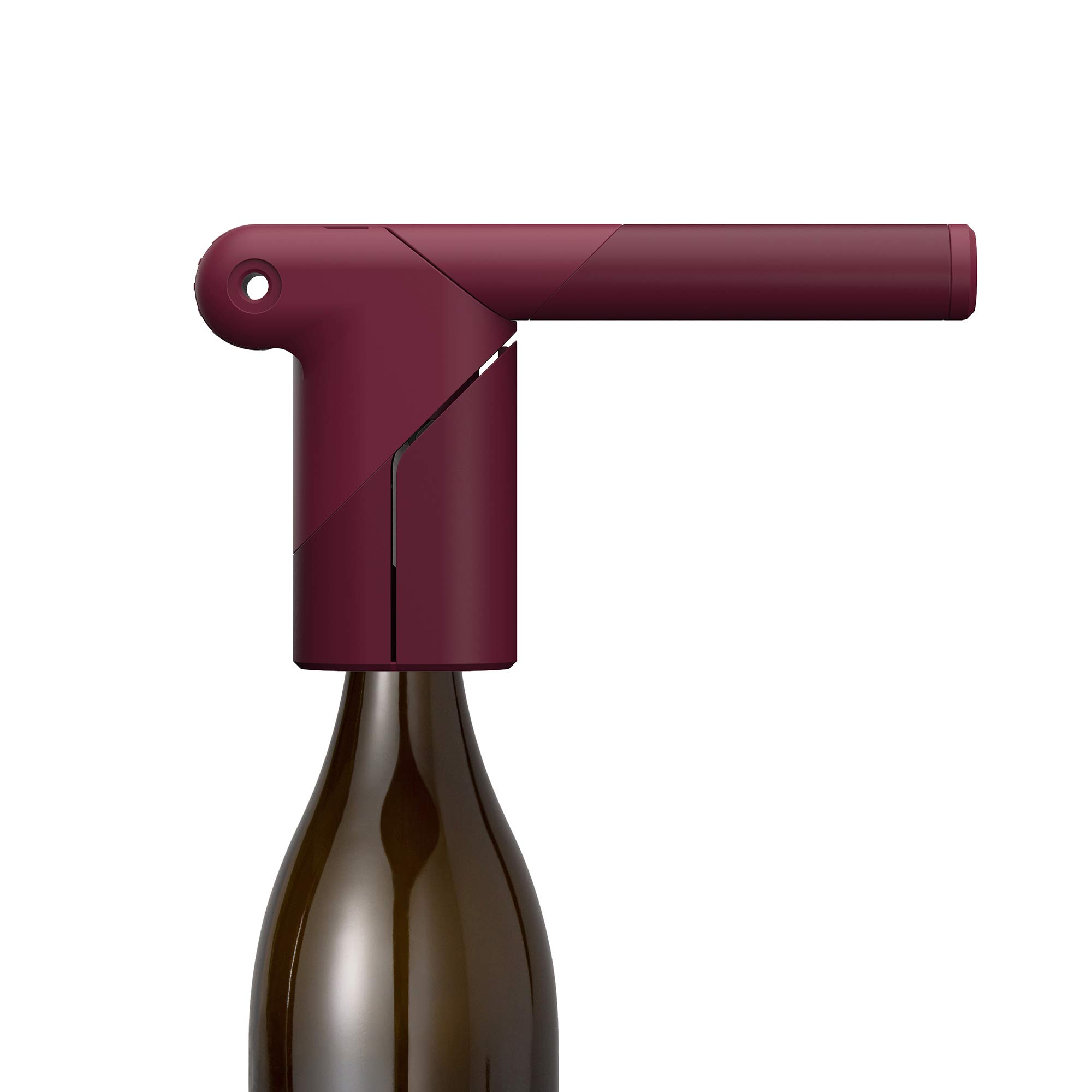 Rabbit Axis Lever Corkscrew, One Size, Merlot