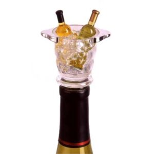 napa wine bucket acrylic mini bottle stopper