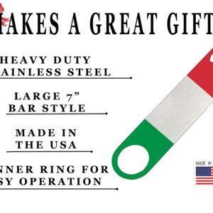 Italy Italian Flag Speed Bottle Opener Heavy Duty Gift