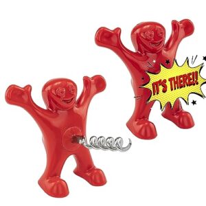 fairly odd novelties 2-pack sir perky wine corkscrew/bottle stopper