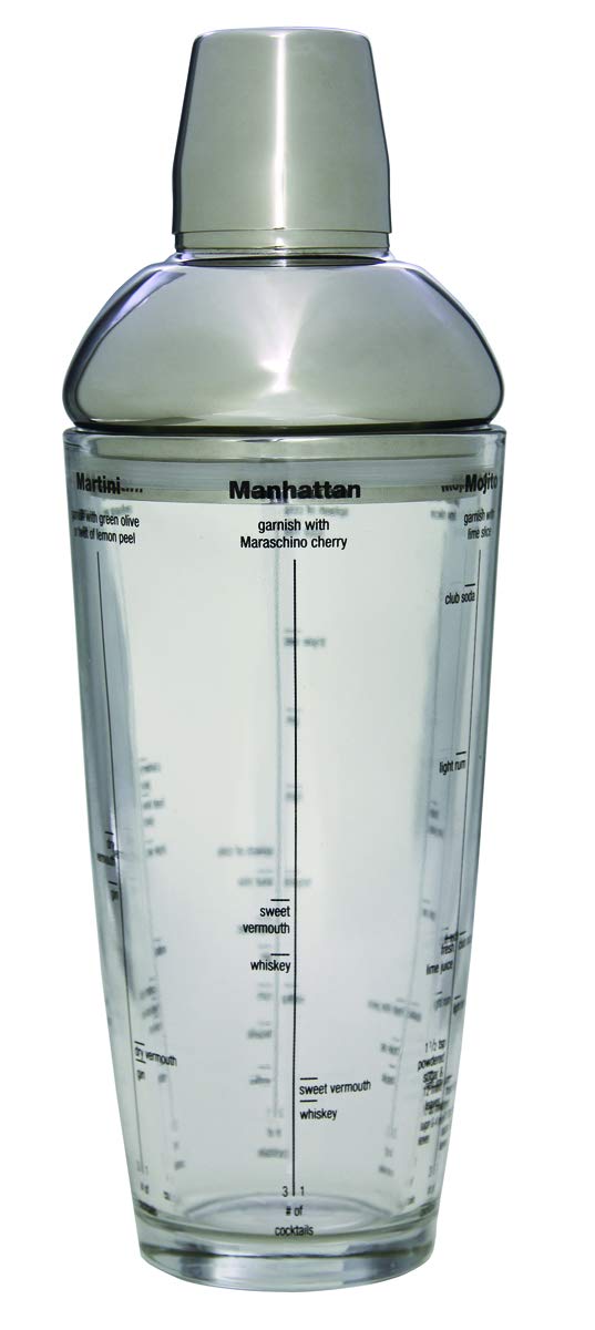 Tablecraft Stainless Steel Top Boston Shaker, 2.3, Gray