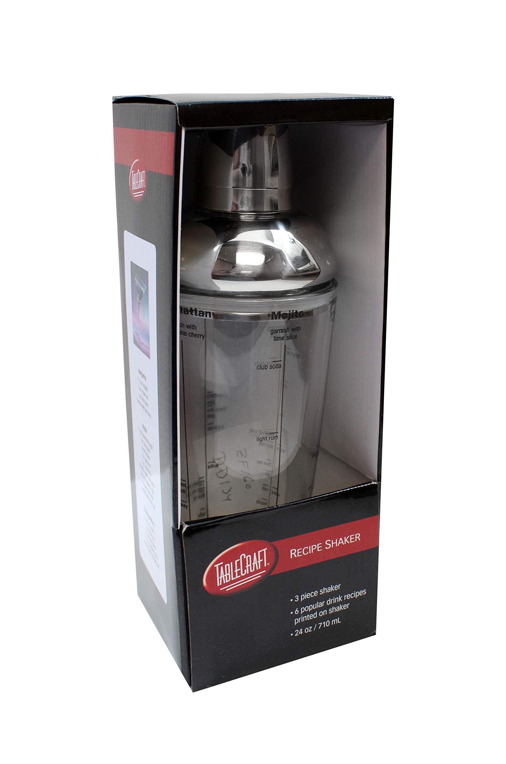 Tablecraft Stainless Steel Top Boston Shaker, 2.3, Gray