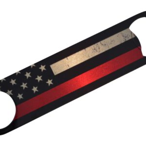 Firefighter Thin Red Line Flag Speed Bottle Opener Heavy Duty Gift For Fire Fighter Department FD