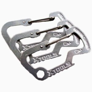 banner bonnie multipurpose tool carabiners d buckle cap lifter sidekick bottle opener 1/4" hex hole 3pcs