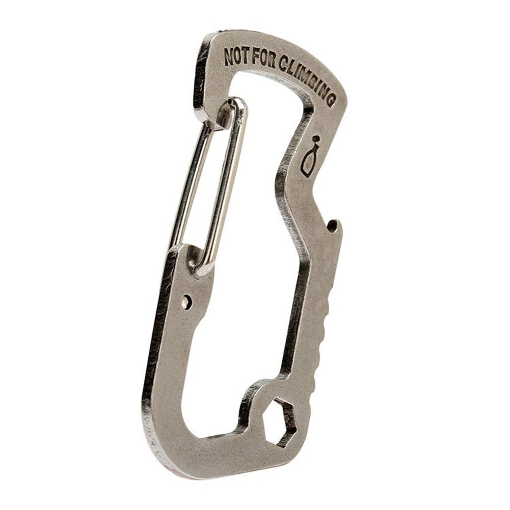 Banner Bonnie Multipurpose Tool Carabiners D Buckle Cap Lifter Sidekick Bottle Opener 1/4" Hex Hole 3pcs