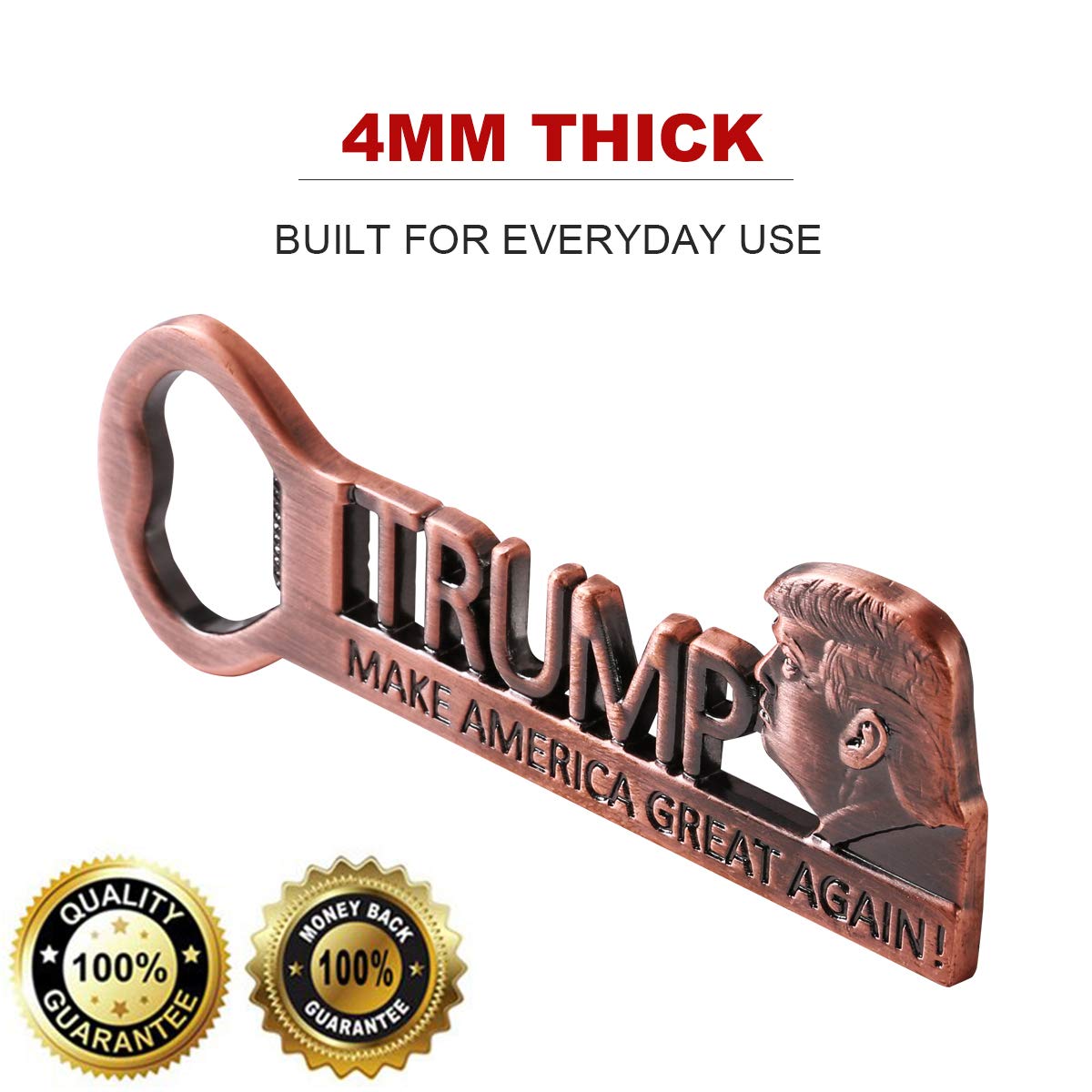 Donald Trump Gifts for Men Christmas MAGA Make America Great Again Bottle Opener Magnet with Collectible Coin 2020