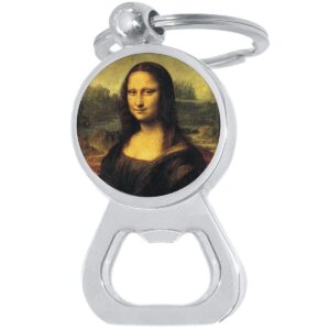 mona lisa bottle opener keychain