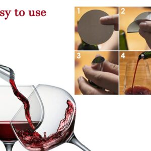 DS. DISTINCTIVE STYLE Wine Pourer Disc 20 Pieces Pour Spouts Drip-free Wine Pourers for Wine Bottles