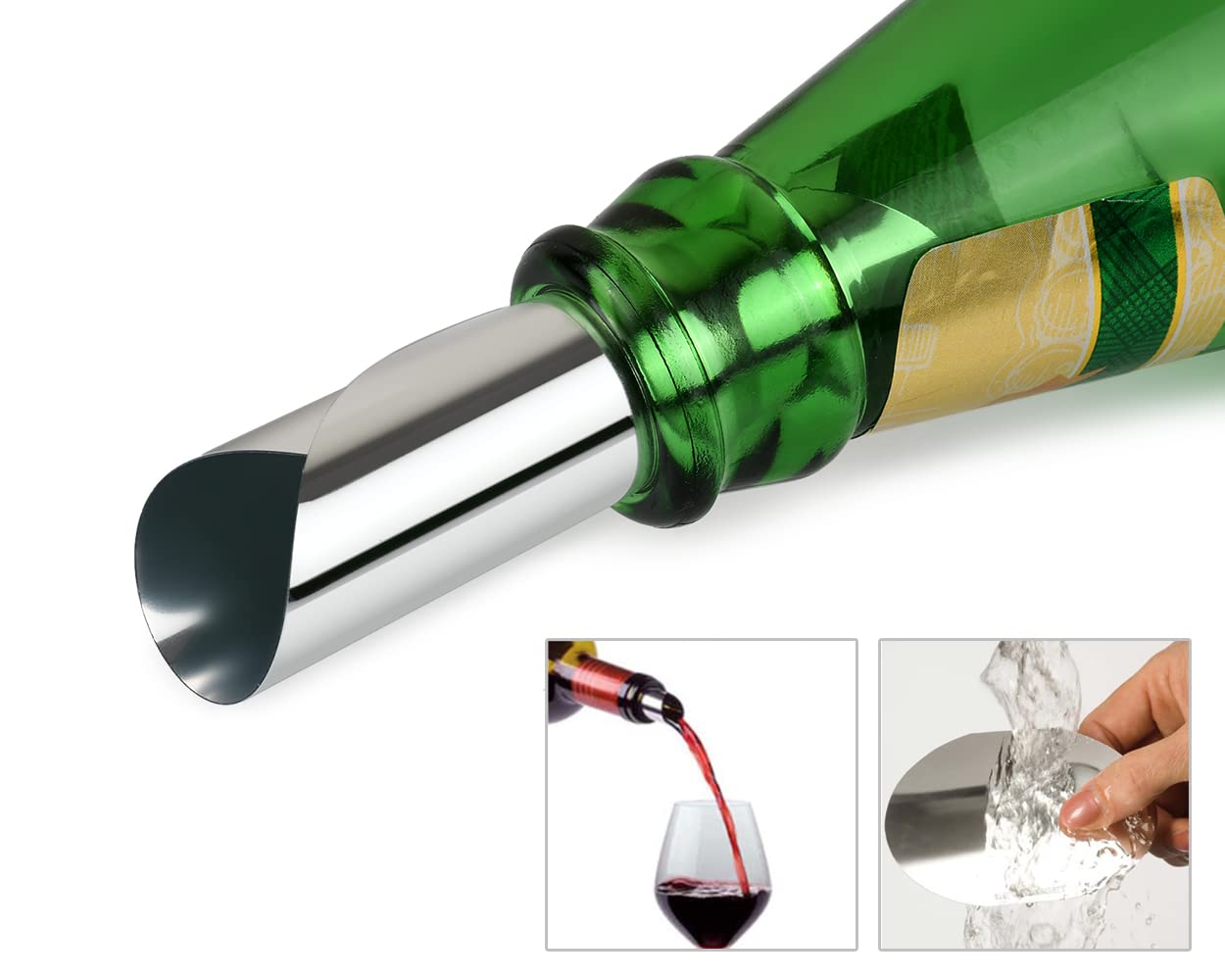 DS. DISTINCTIVE STYLE Wine Pourer Disc 20 Pieces Pour Spouts Drip-free Wine Pourers for Wine Bottles