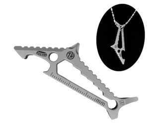 tacray titanium shark-shaped multitool with bottle opener，hexagonal spanner and screwdriver,titanium creative pendant.