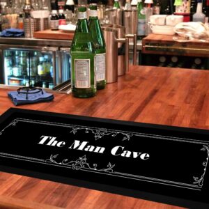 Personalized Bar Runner Mat - Novelty Beer Gifts for Home Bars - Ornate #1