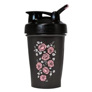 forza sports blender bottle x classic 20 oz. shaker cup - roses