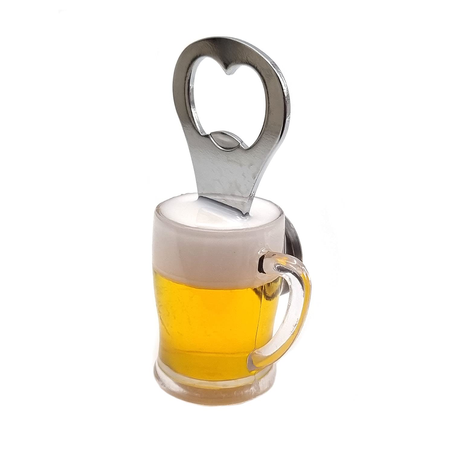 Creative Acrylic Beer Bottle Opener Beer Mug Shape Bottle Opener Kitchen Accessories Fridge (Bottle Opener B)