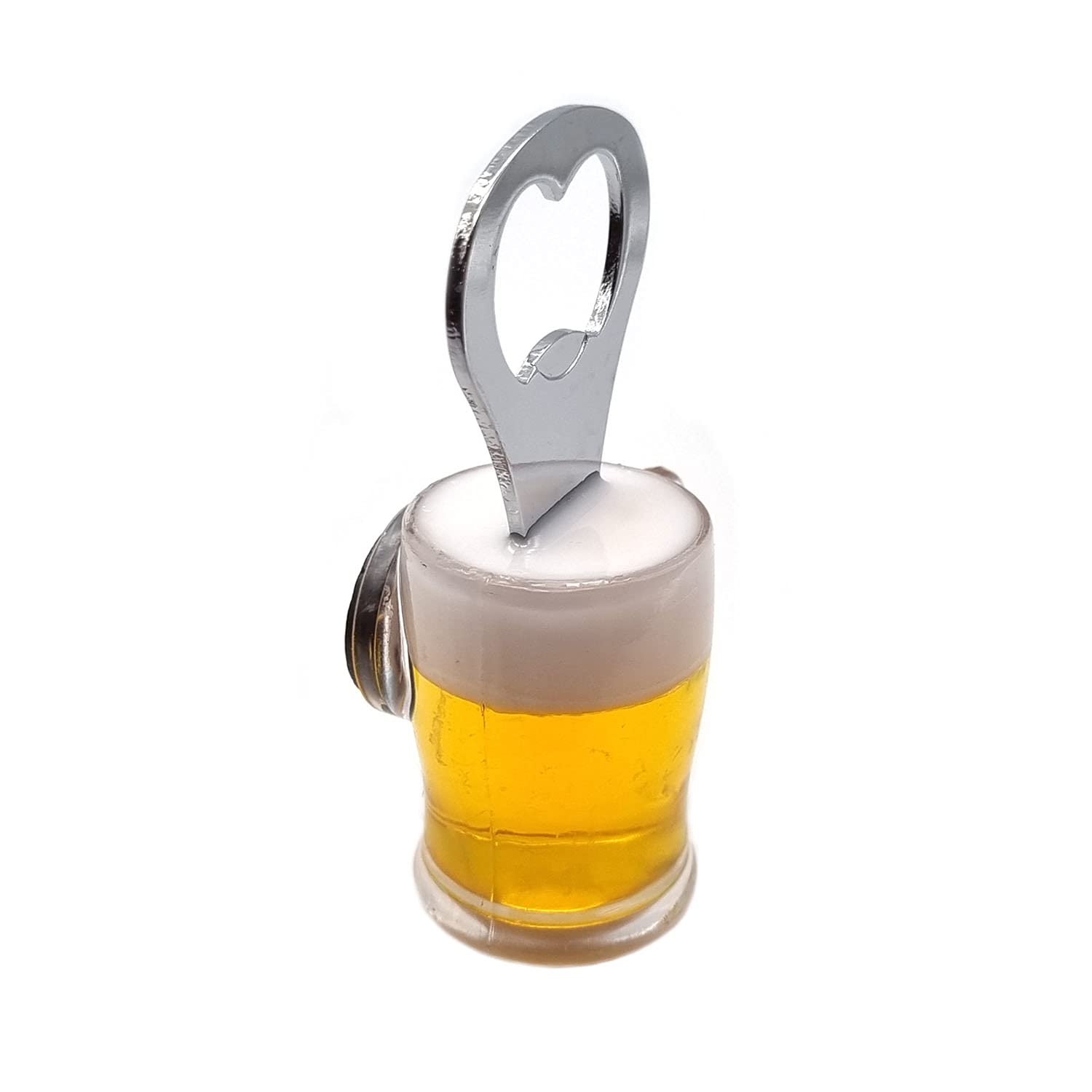 Creative Acrylic Beer Bottle Opener Beer Mug Shape Bottle Opener Kitchen Accessories Fridge (Bottle Opener B)