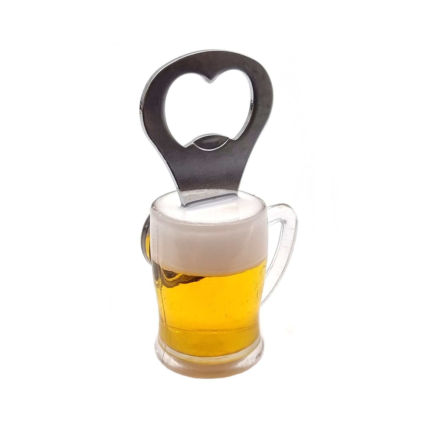 Creative Acrylic Beer Bottle Opener Beer Mug Shape Bottle Opener Kitchen Accessories Fridge (Bottle Opener B)