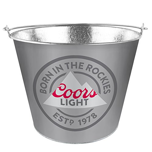 Boelter Brands Coors Light Metal Bucket, 5 Quarts, Black