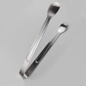 RUGVOMWM Stainless Steel Lace Side Sugar Clamp Tongs Ice Coffee Bar Buffet Kitchen Spoon