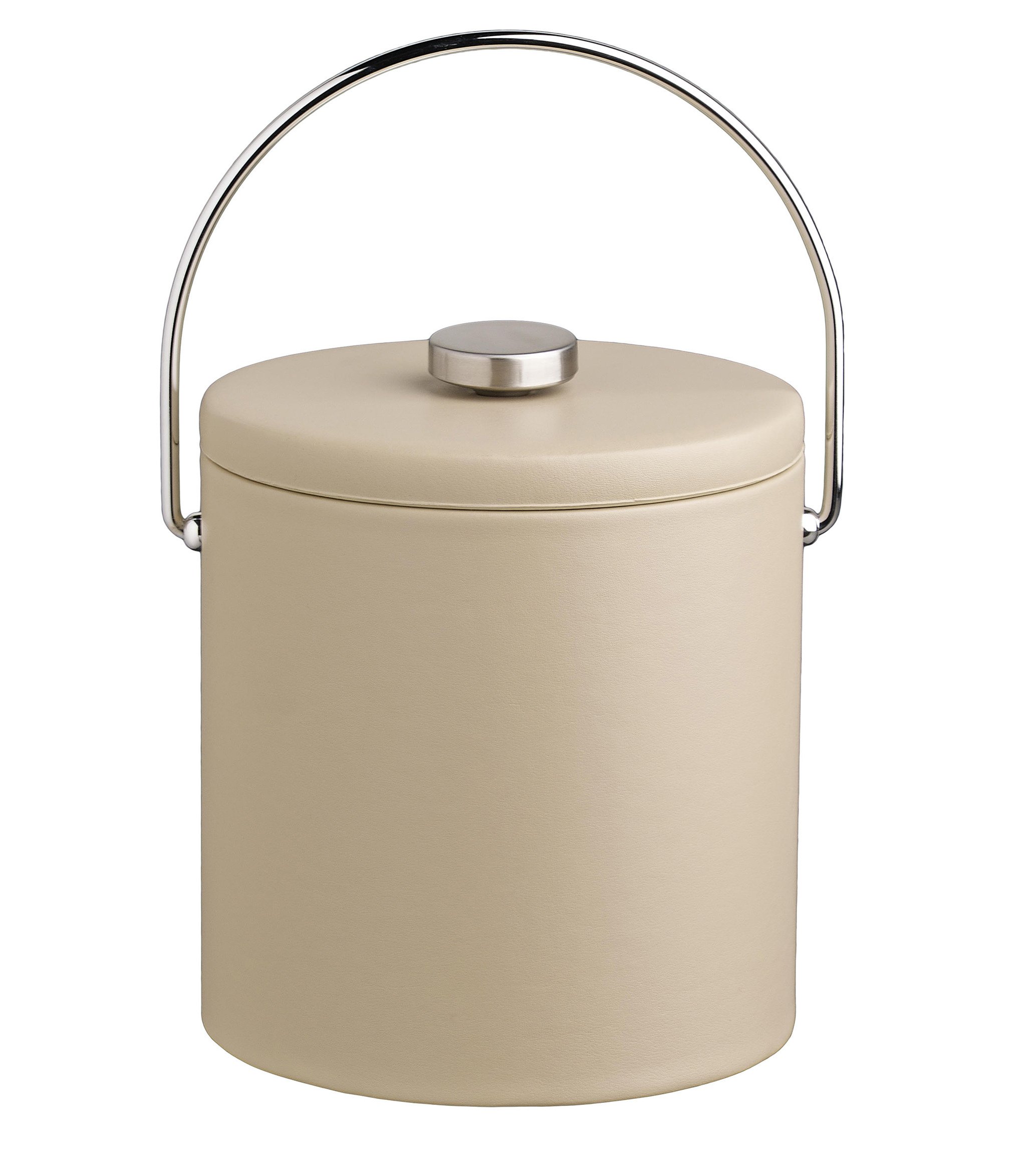 Kraftware Contempo Collection Ice Bucket, 3 Quart, Beige