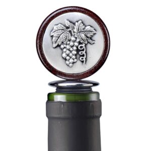 prodyne grapes pewter medallion stopper