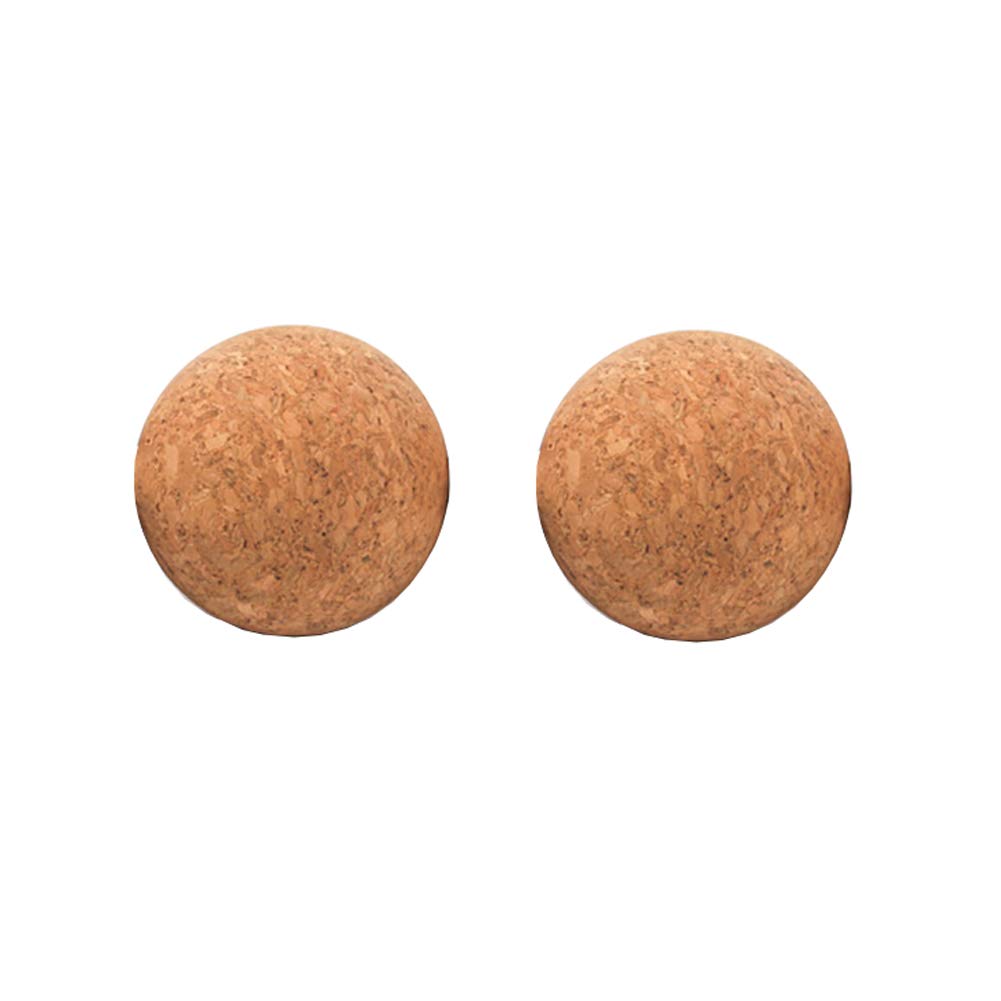 UUYYEO 2 Pcs Wooden Wine Cork Ball Stopper Plugs for Wine Decanter Carafe Bottle Replacement 55mm