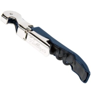 pulltap's double-hinged waiters corkscrew, wine opener and foil cutter, beer bottle opener, navy