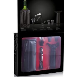 Vac-U-Vin Special Edition Wine Essentials Giftset, Standard, Black