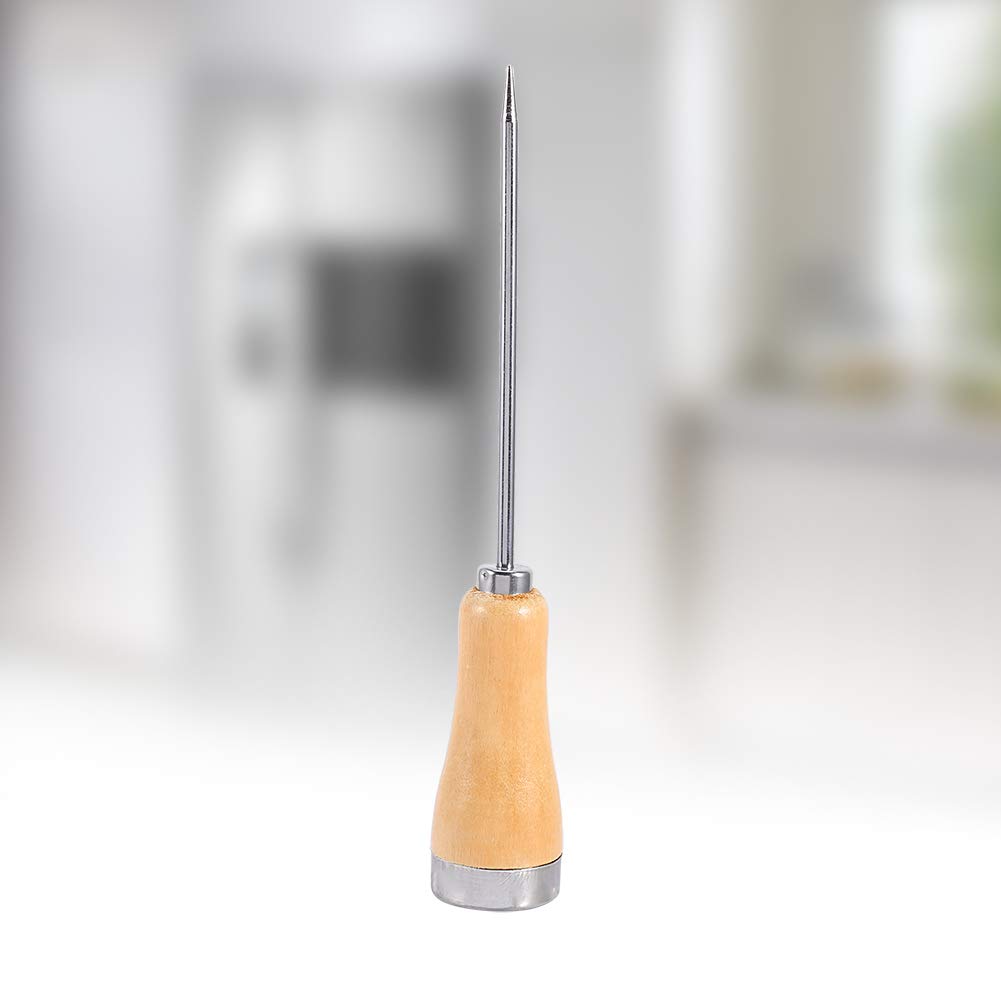 GLOGLOW Ice Pick, Portable Stainless Steel Ice Pick Punch Kitchen Tool with Wooden Handle Awl Punch Kitchen Bar Gadgets?