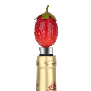 Metal Wine Bottle Stopper Strawberry Cork Wine Decoration Home Kitchen Decor