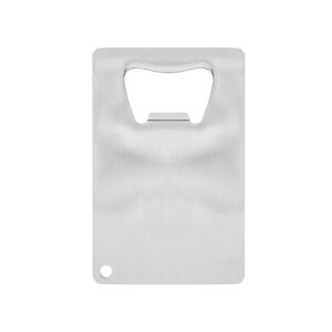 thirsty rhino javan credit card bottle opener (brushed finish)