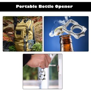 Heavy Bottle Opener Stainless Steel, Beer Opener Keychain Sturdy and Durable, EDC Tool Kitchen Gadgets Easy to Carry, Personalized Beer Opener for Men, Party, Bars, Outdoor & Camping