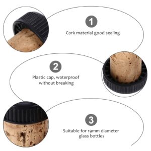 Hemoton 12pcs Cork Wedding Decor Wine Bottle Supplies Kitchen Beverage Stopper Red Wine Plug Bottle Plug Wine Bottle Stoppers Beverage Bottle Stopper Wood Straight Mouth Wine Bottle Cap