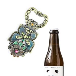 ARFUKA Bottle Opener Magnetic Beer Bottle Opener Retro Butterfly Shaped Soda Beverage Beer Bottle Opener Fridge Magnet Women Men Gift for Wedding Christmas and Birthday